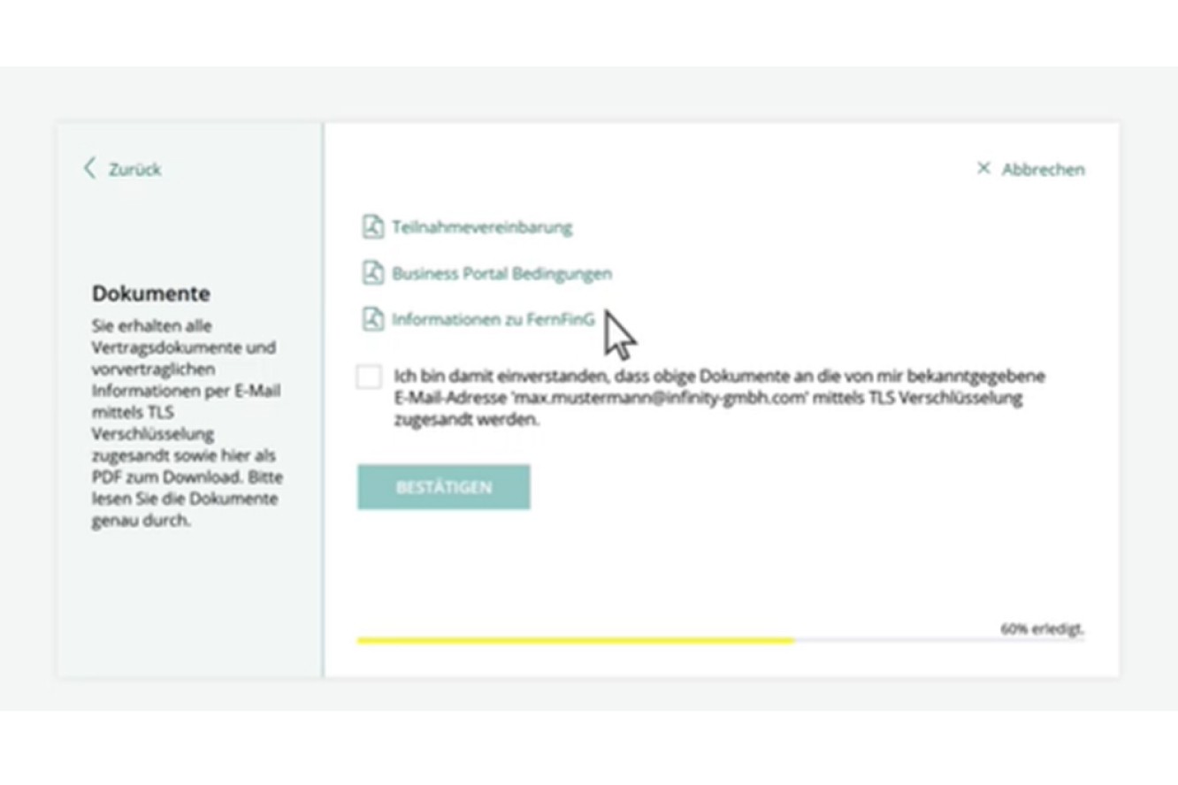 Online‑Bestellung & Registrierung