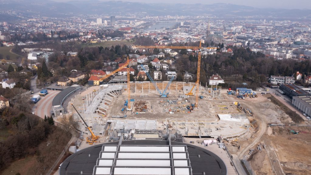 Raiffeisen Arena - das Linzer Stadion auf der Gugl