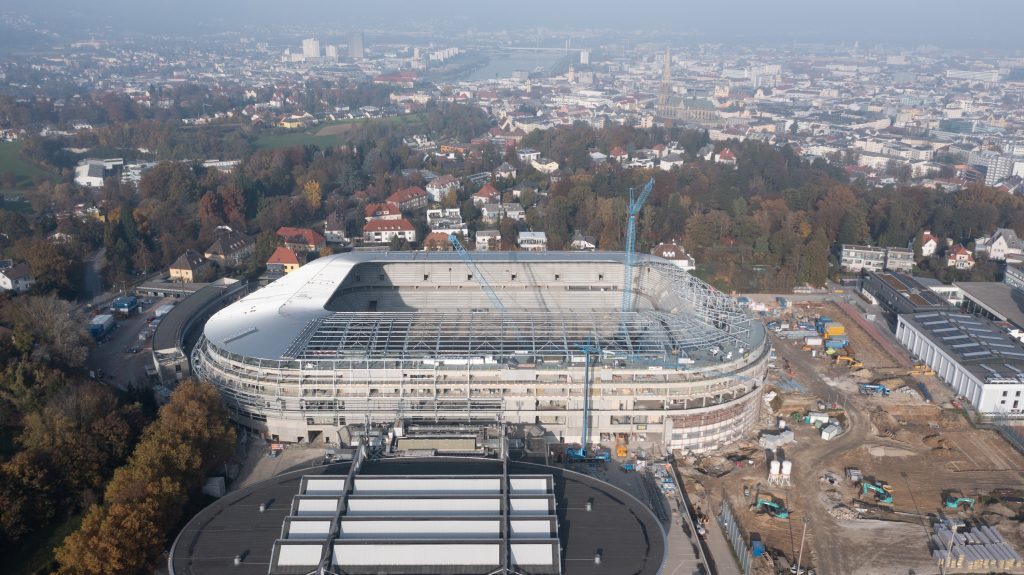 Raiffeisen Arena - das Linzer Stadion auf der Gugl