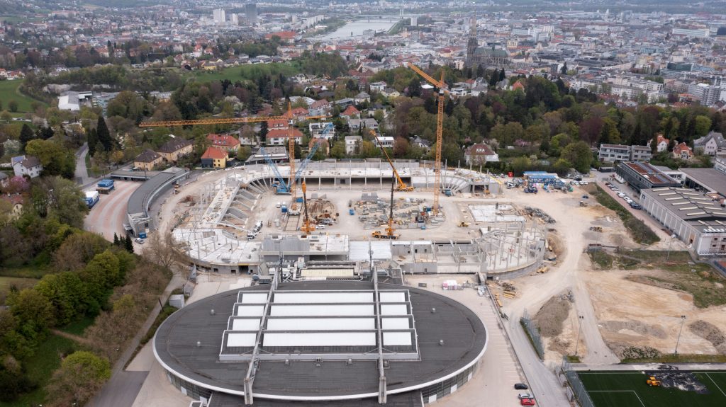 Raiffeisen Arena - das Linzer Stadion auf der Gugl
